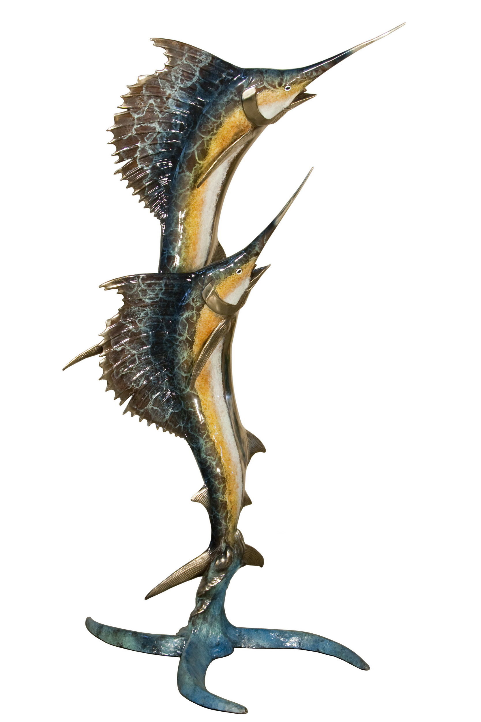 Rosecliff Heights Bronze Two Swordfish | Wayfair