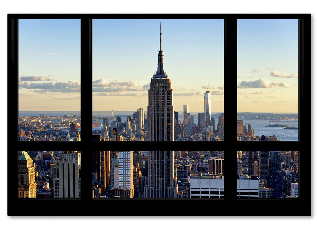 Latitude Run New York Window View Photographic Print on Wrapped Canvas ...