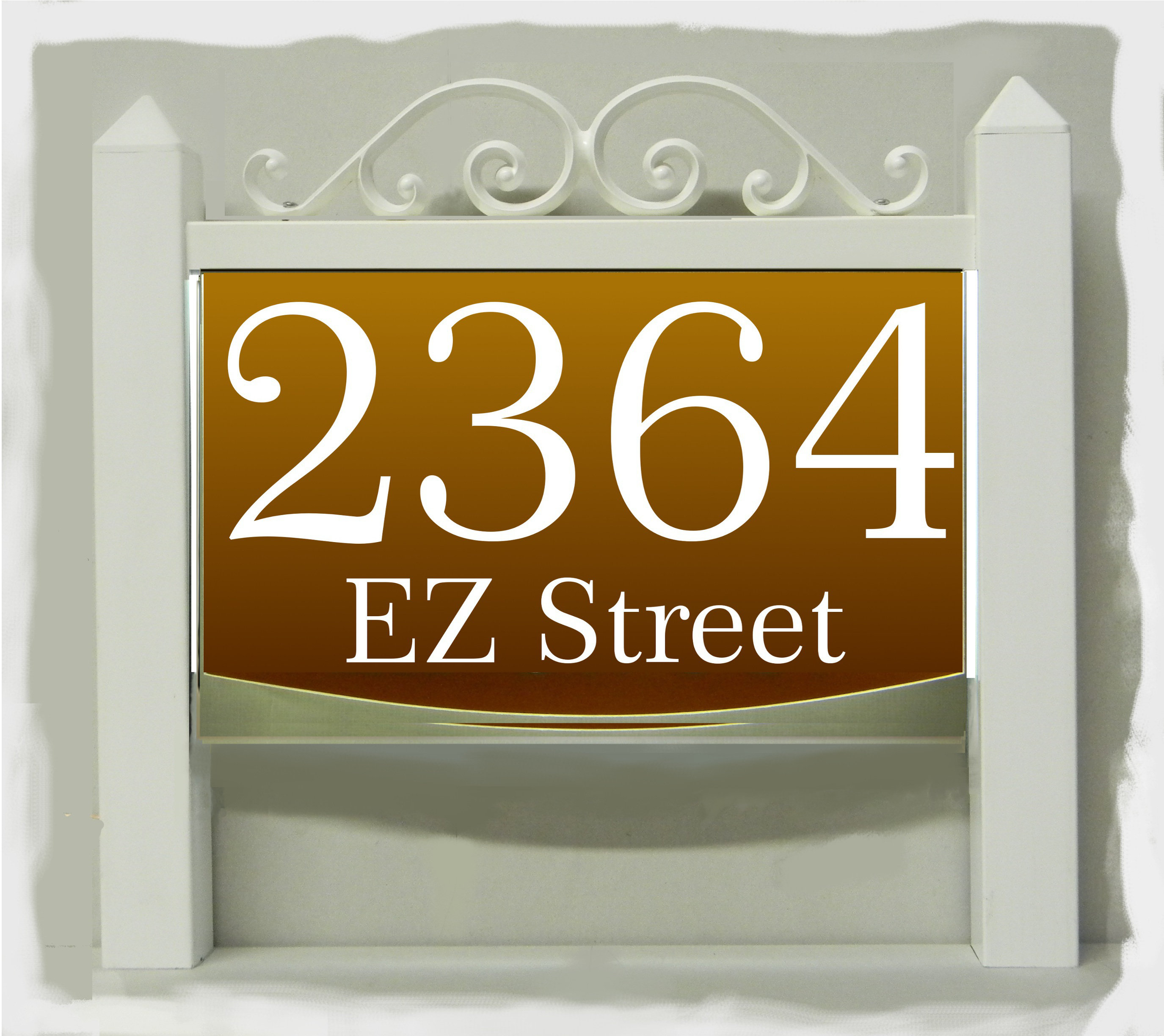 EZStreetSigns Traditional LED address sign with landscape light adapter ...