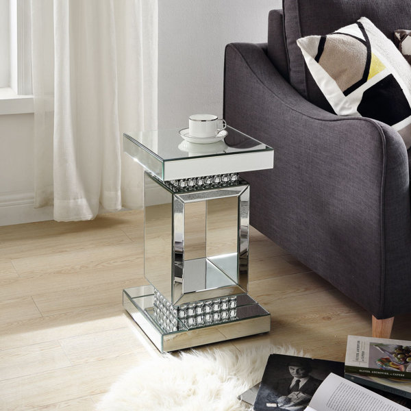Everly Quinn 20'' Tall Abstract End Table & Reviews | Wayfair