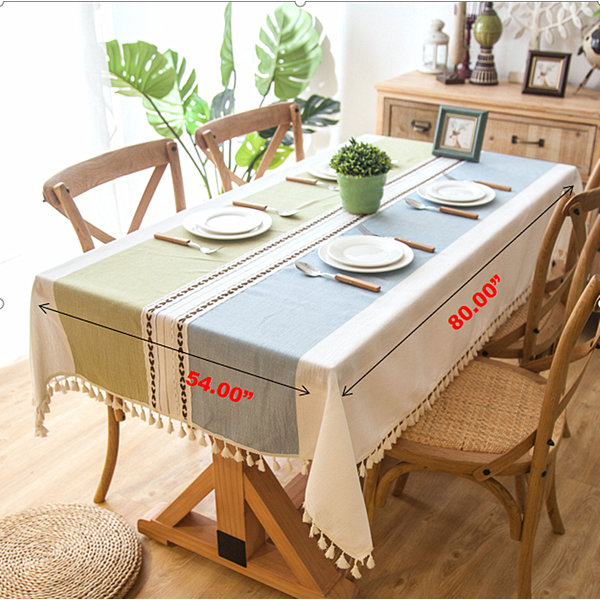 Union Rustic Dumas Cotton Blend Tablecloth & Reviews | Wayfair