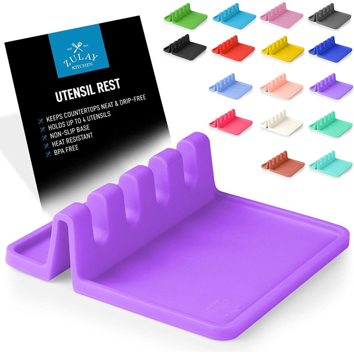 Ebern Designs Heat Resistant Silicone Spoon Rest & Reviews | Wayfair