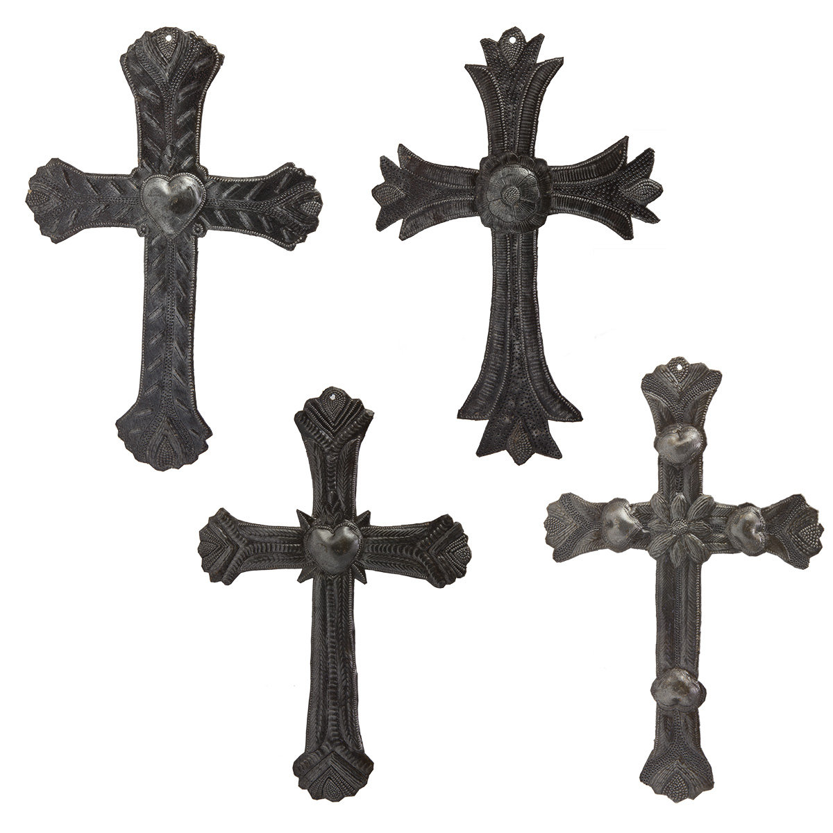 Winston Porter 4 Piece Crosses Wall Décor Set | Wayfair
