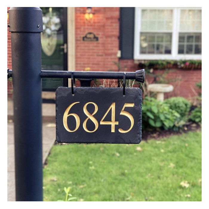 The Slate Masons Slate 1-Line Wall Address Plaque & Reviews | Wayfair