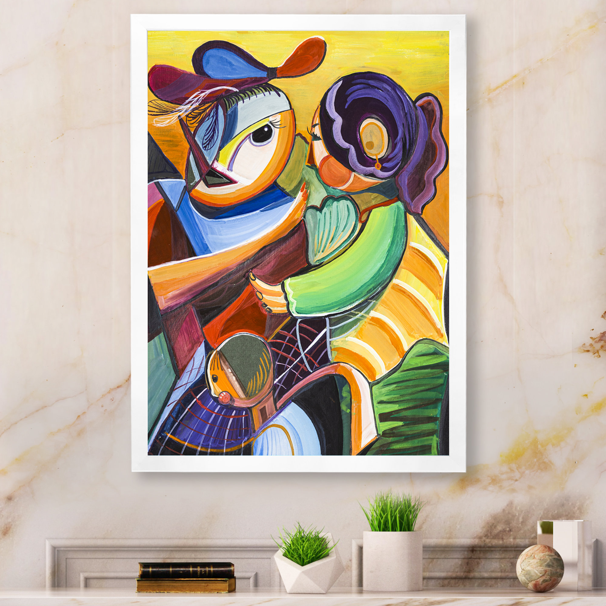 George Oliver Abstract Two Women Meeting Abstract Two Women Meeting ...