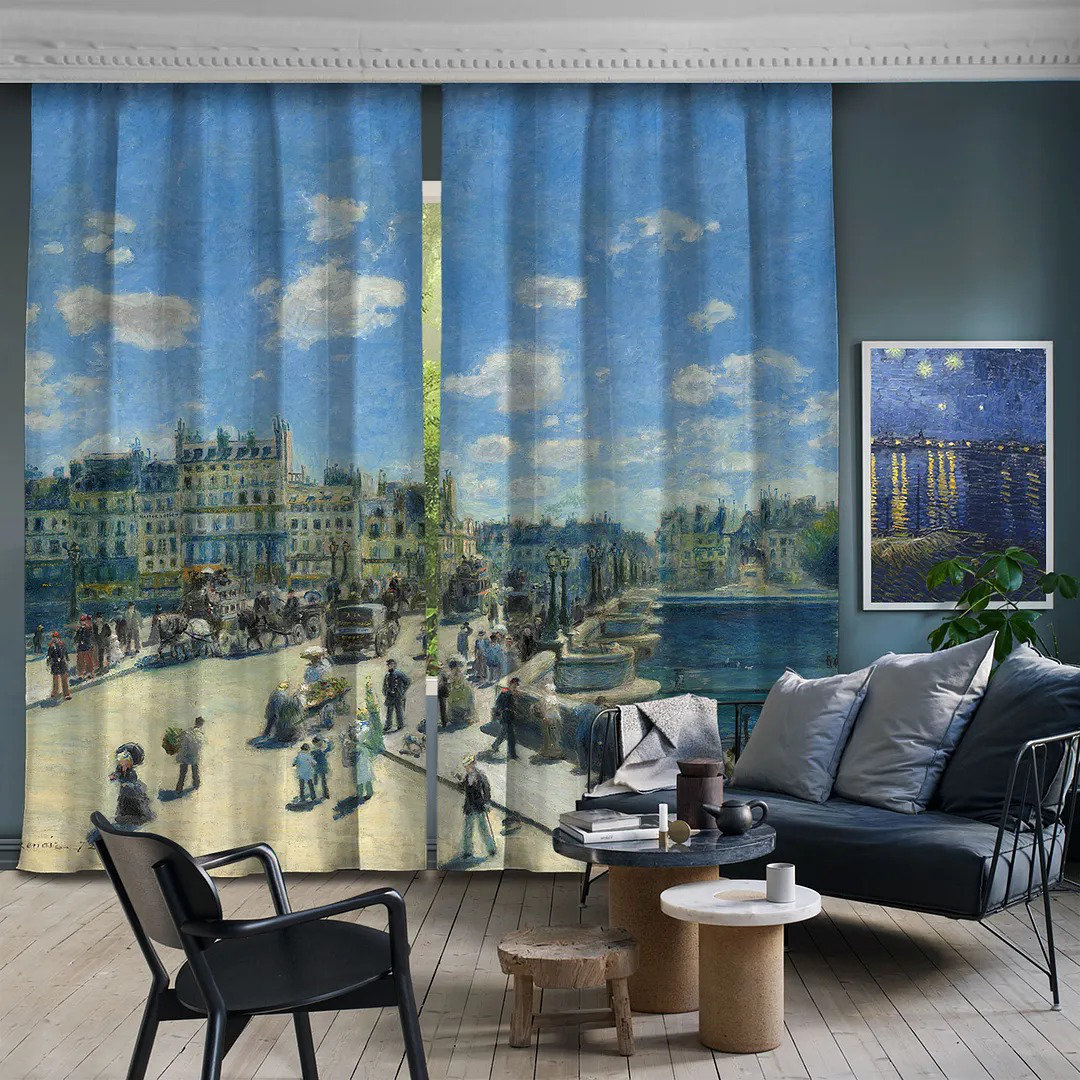 Lilijan Home & Curtain Auguste Renoir Pont Neuf Masterpiece Curtain ...