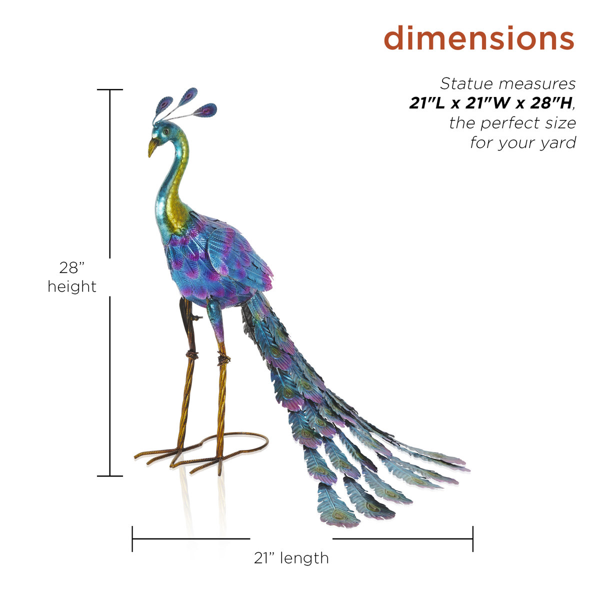 Bungalow Rose Divesh Peacock Statue & Reviews | Wayfair