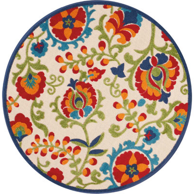 Round Outdoor Rugs You'll Love in 2020 | Wayfair