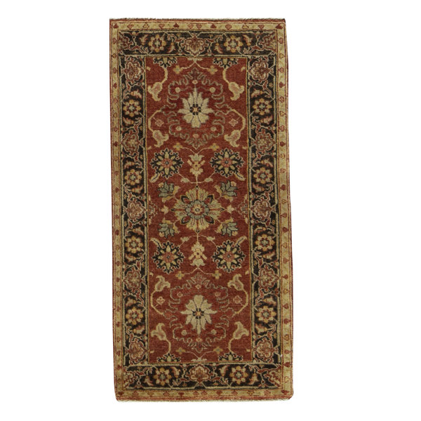 Bokara Rug Co., Inc. Hand-Knotted High-Quality Red and Charcoal Runner ...