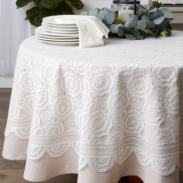 Ophelia & Co. Indiana Round Lace Tablecloth & Reviews | Wayfair