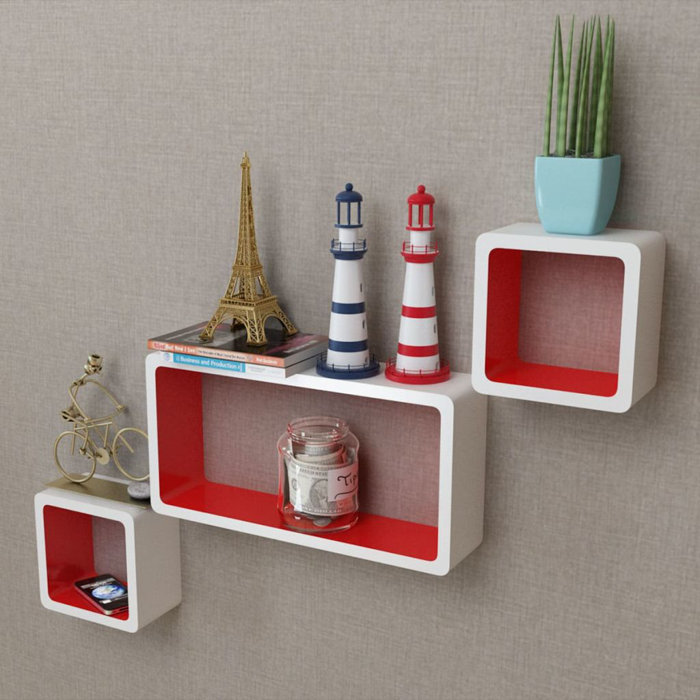 Wrought Studio Simra 3 Piece Floating Shelf Set & Reviews | Wayfair