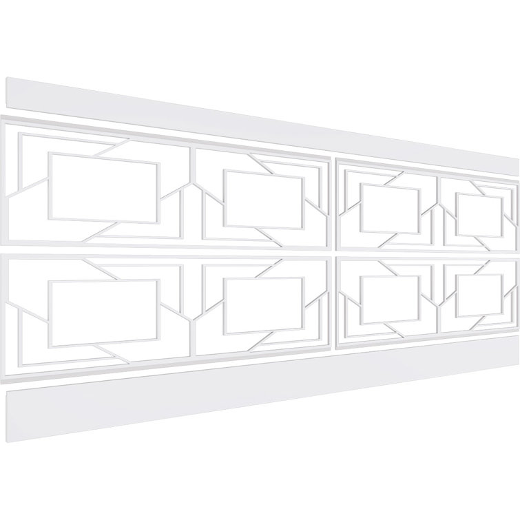 Ekena Millwork Monument PVC Wainscot Paneling Kit | Wayfair