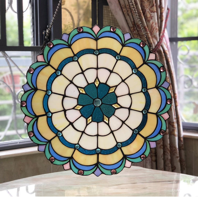 Astoria Grand Tiffany-Glass Window Panel & Reviews | Wayfair