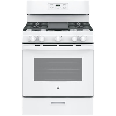 GE Appliances 30" 5 cu ft. Freestanding Gas Range with Griddle ...