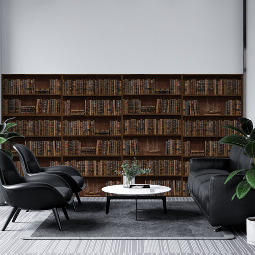 Ebern Designs Vintage Library Wall Decal | Wayfair
