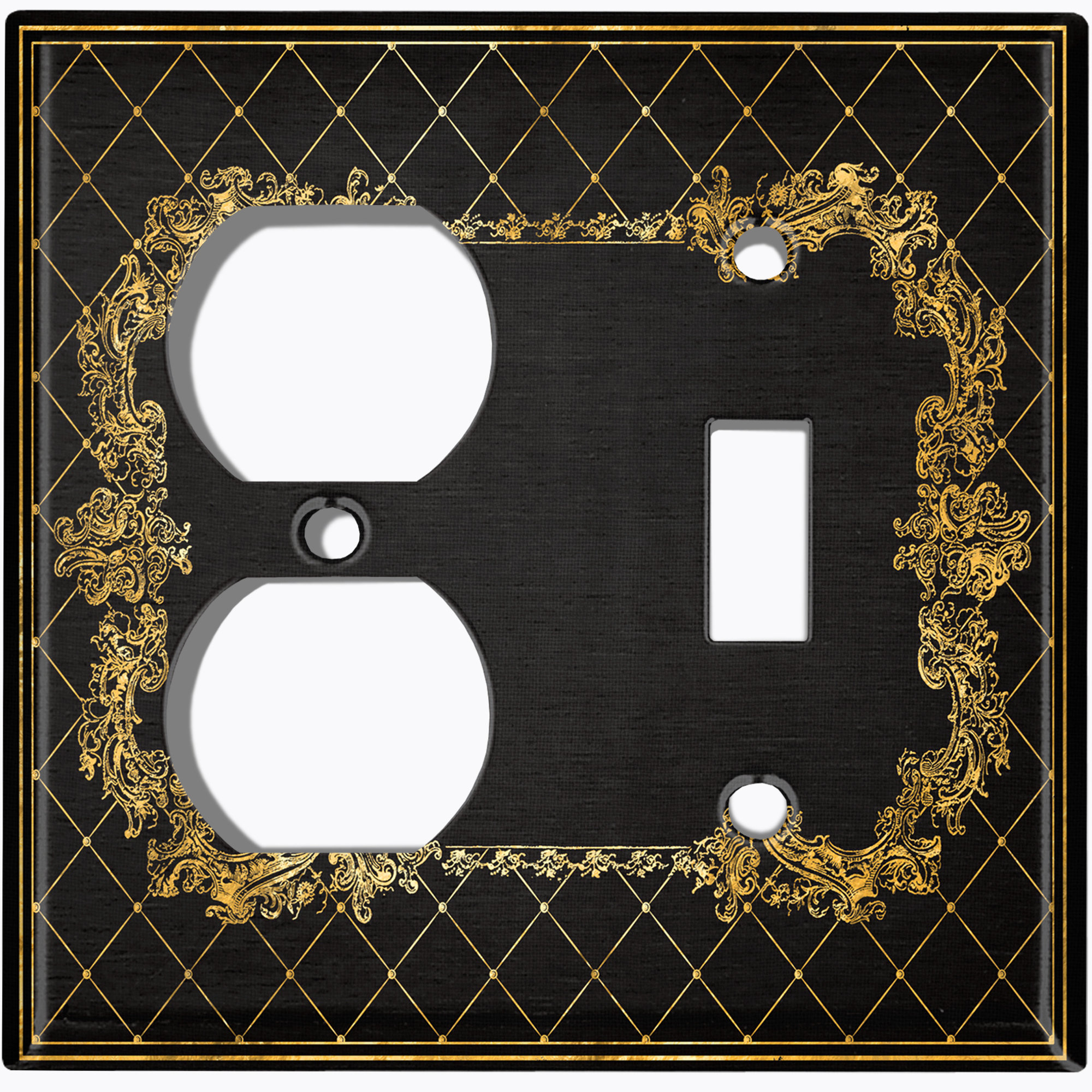 WorldAcc 2-Gang Combination Wall Plate | Wayfair