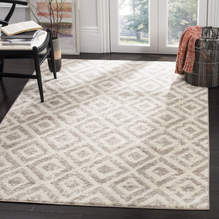 Union Rustic Runner Adey Geometric Ivory/Mauve Area Rug & Reviews | Wayfair