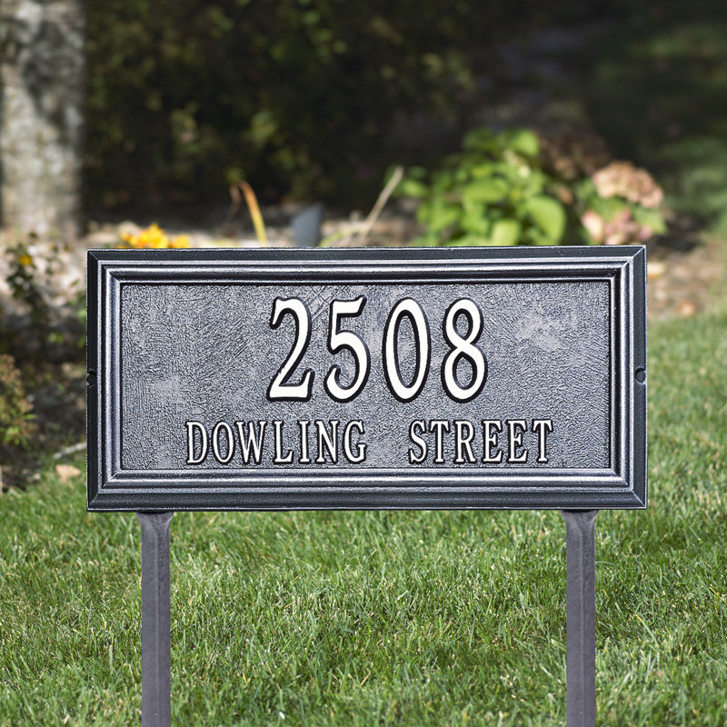 Whitehall Products Springfield 2-Line Lawn Address Sign | Wayfair