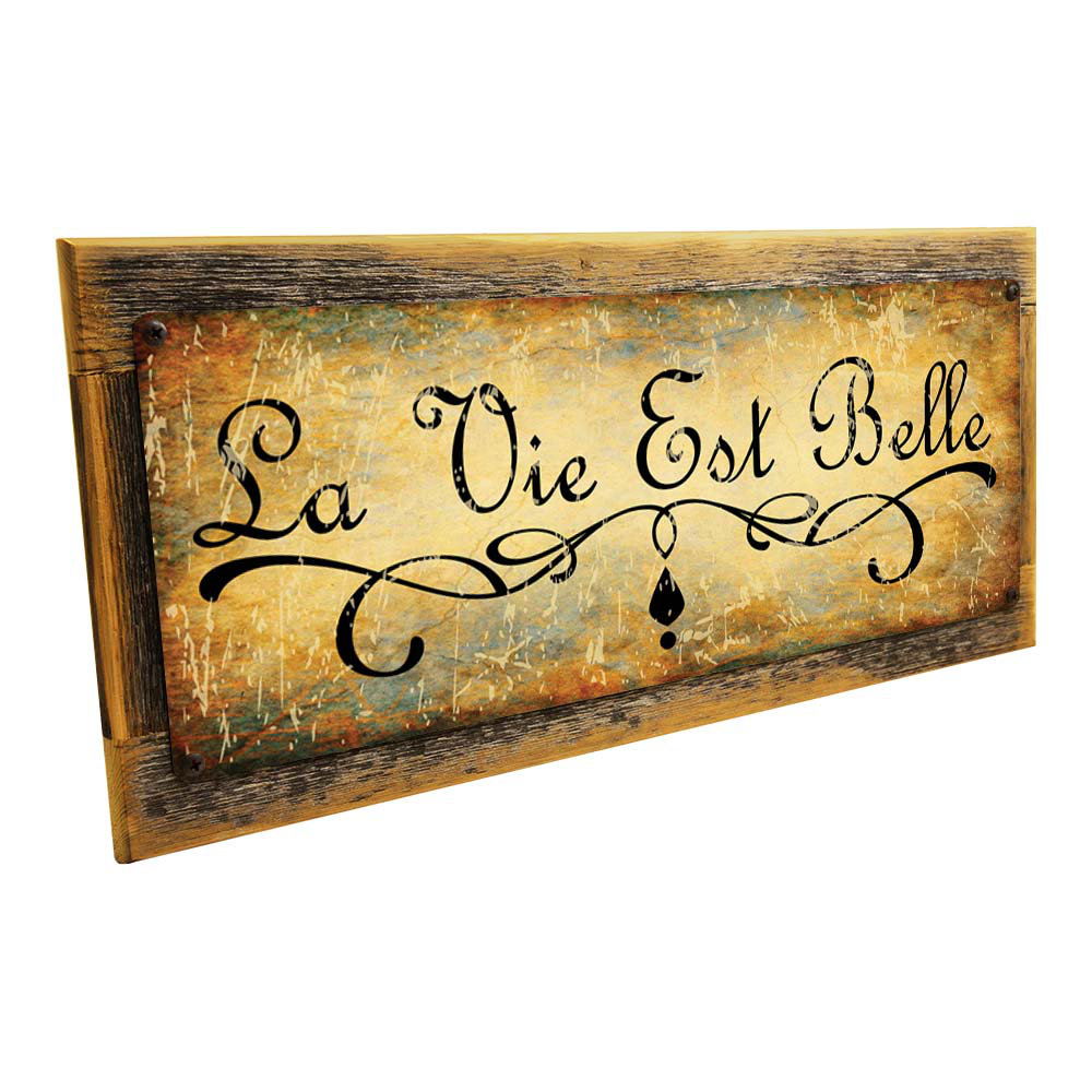 Homebody Accents Framed La Vie Est Belle Sign | Wayfair