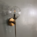 Mercury Row® Barba 1 - Light Dimmable Natural Brass Wallchiere ...