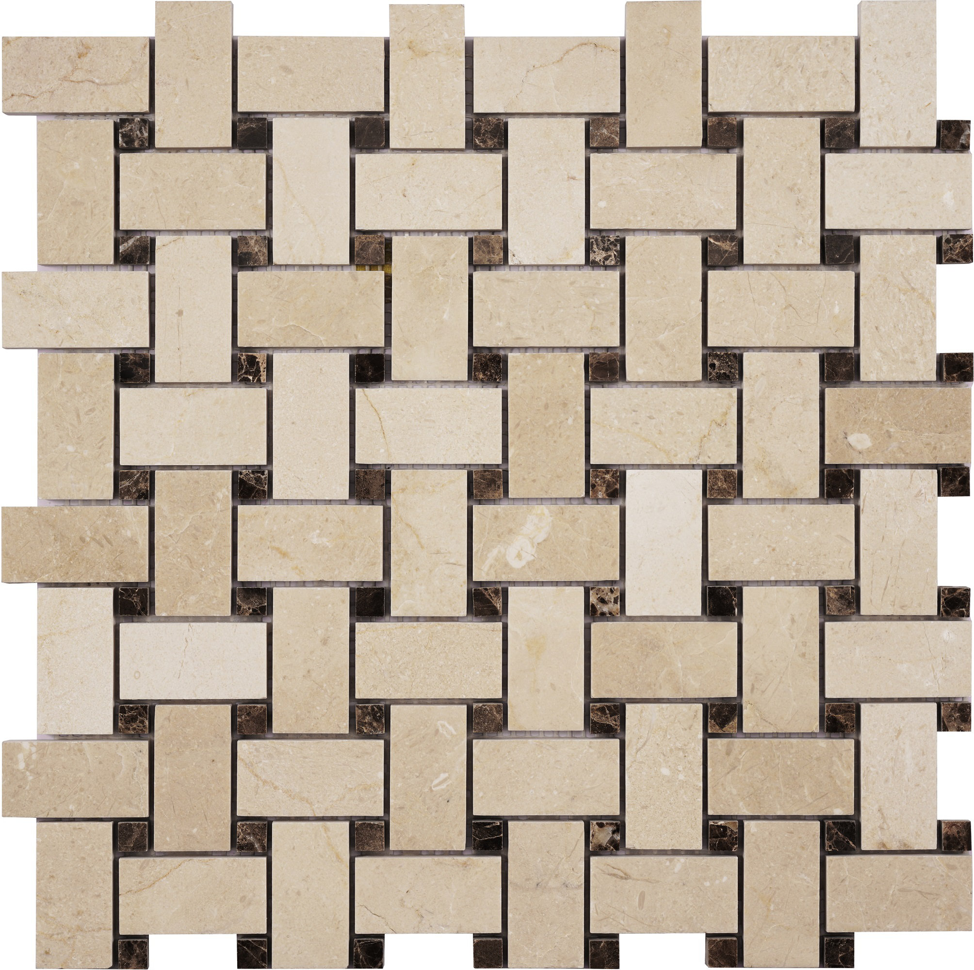 Simple Tile 1" x 2" Marble Basketweave Mosaic Wall & Floor Tile | Wayfair