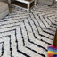 Steelside™ Tharon Geometric Area Rug in Black/White & Reviews | Wayfair