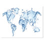 East Urban Home World Map Water Splash - Graphic Art & Reviews | Wayfair