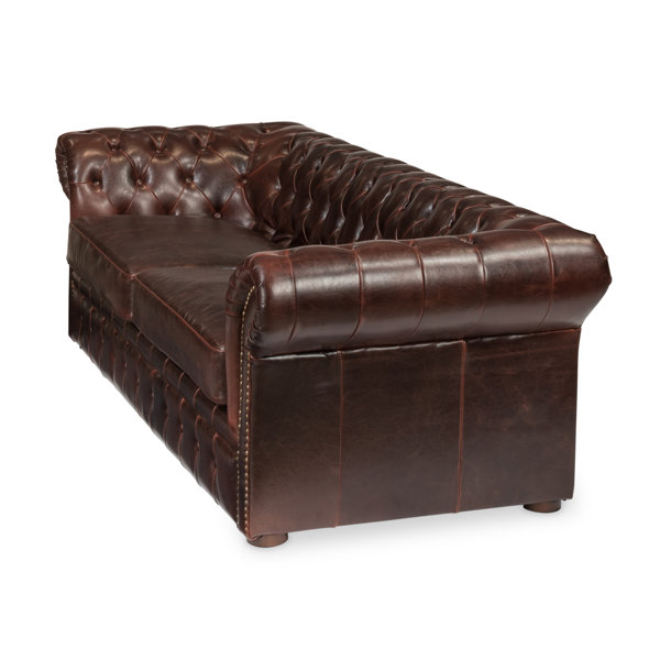 Sarreid Ltd Piccadilly Leather Sofa | Perigold