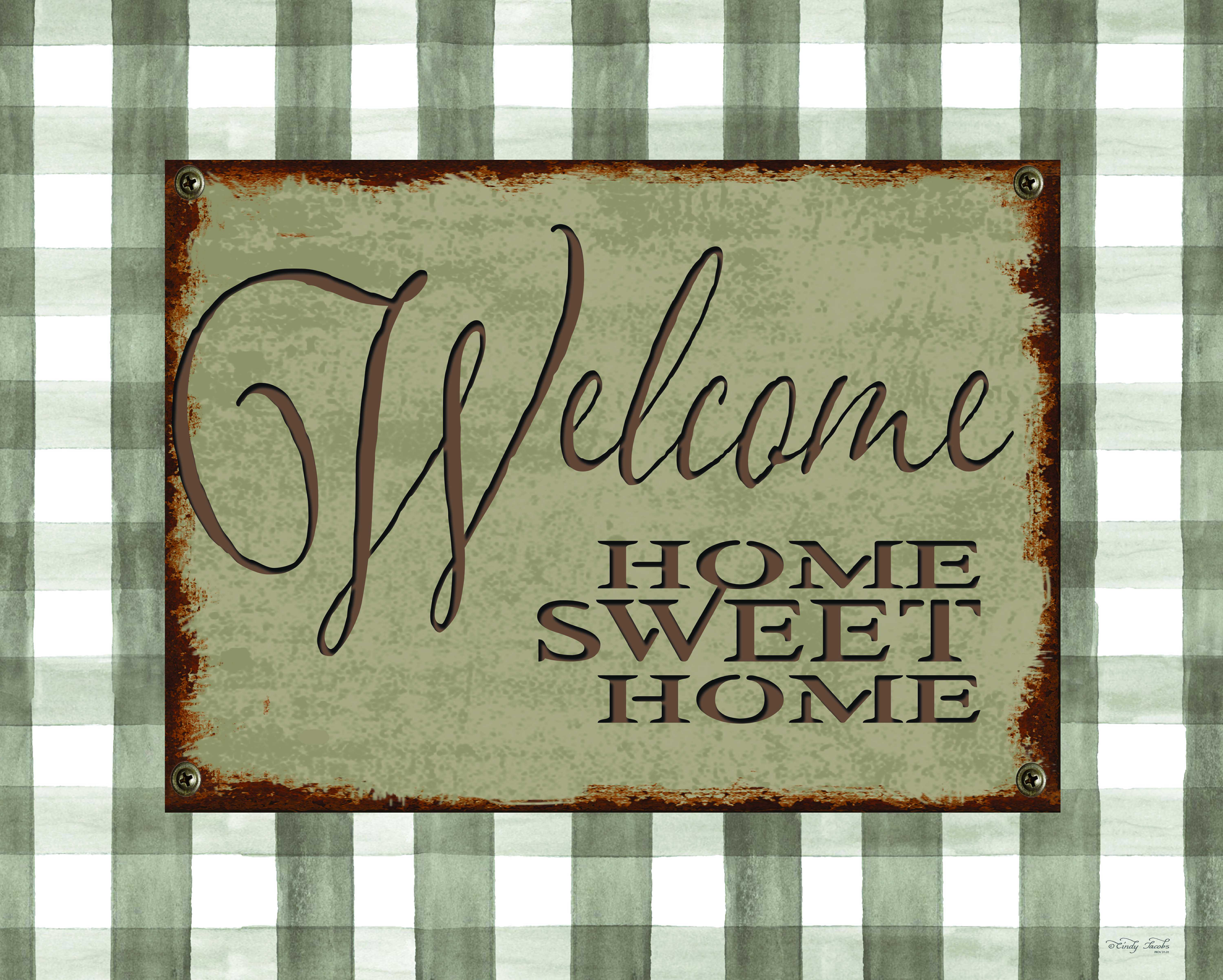 Gracie Oaks Welcome Home Sweet Home - Wrapped Canvas Print | Wayfair