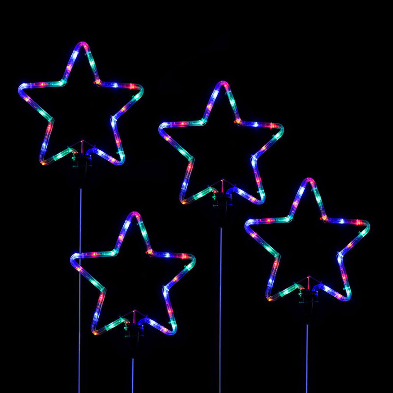 The Seasonal Aisle Pre-Lit LED Flashing Star Lighted Display | Wayfair ...