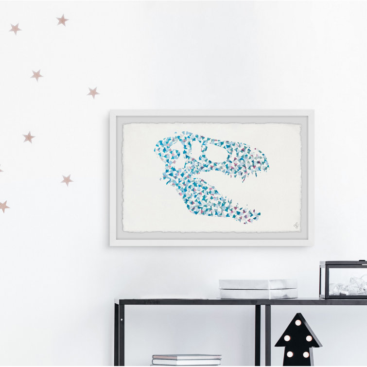 Harriet Bee Willam "Patterned Dino Skull" Framed Art | Wayfair.co.uk