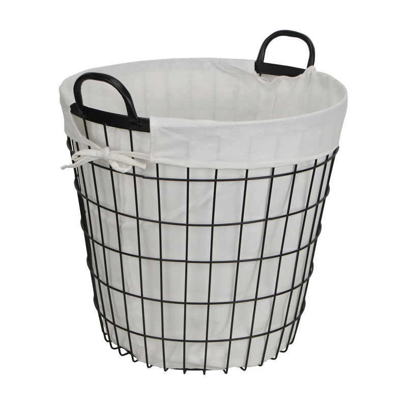 Rebrilliant Lined Metal Basket & Reviews | Wayfair