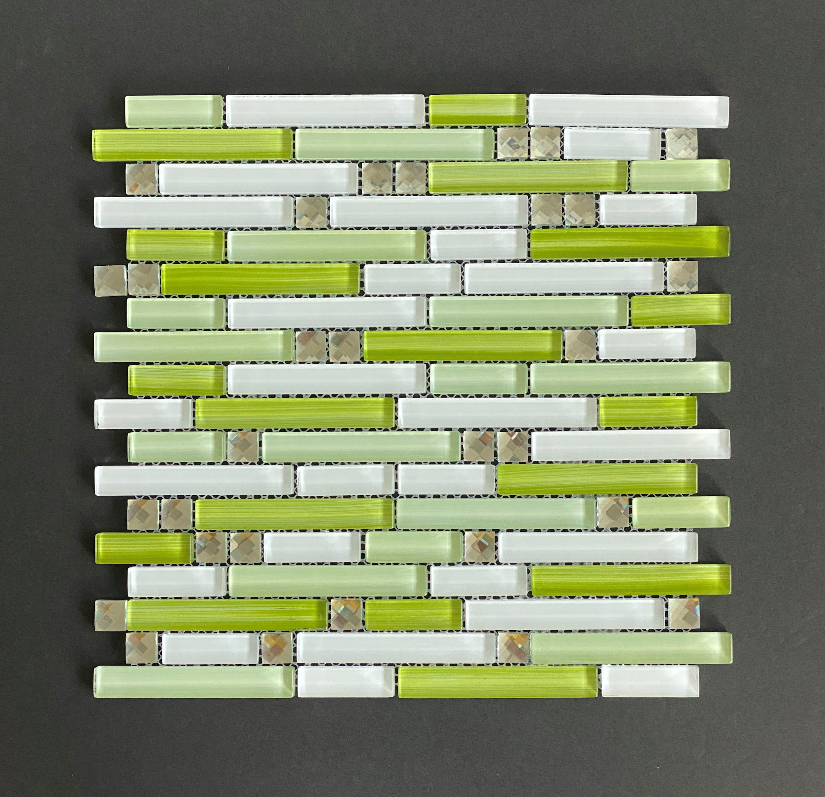 ES Stone Random Sized Glass Linear Mosaic Wall Tile | Wayfair