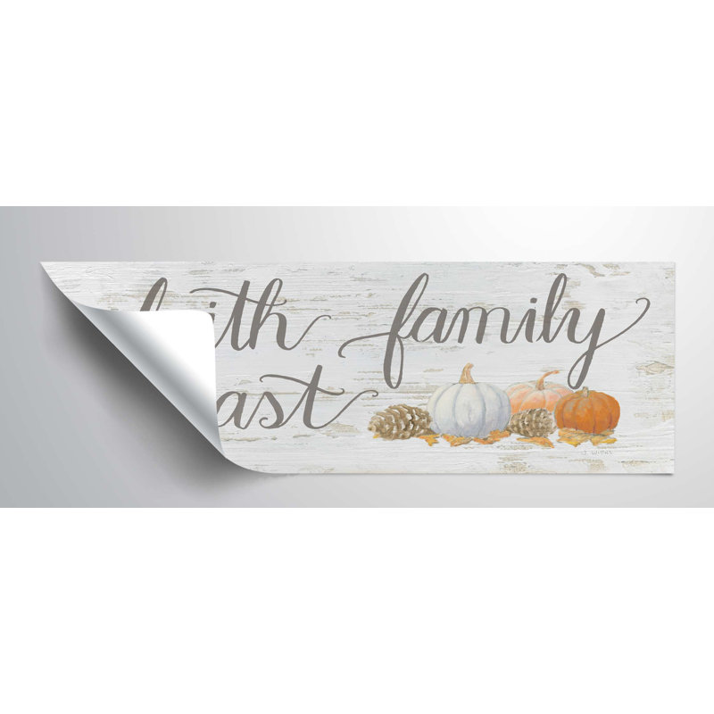 August Grove® Beautiful Bounty Sign III Removable Wall Decal | Wayfair