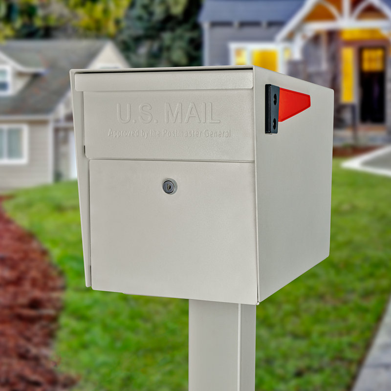 Mail Boss Locking Post Mounted Mailbox & Reviews | Wayfair