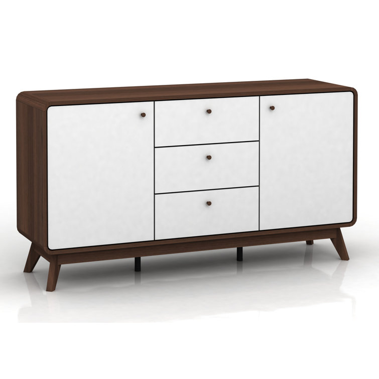 Hykkon Justine 140Cm Wide 3 Drawer Sideboard & Reviews | Wayfair.co.uk