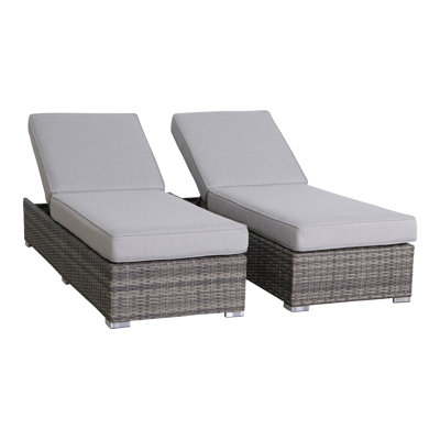 Sand & Stable Batley Fully Assembled Outdoor Wicker Chaise Lounge | Wayfair