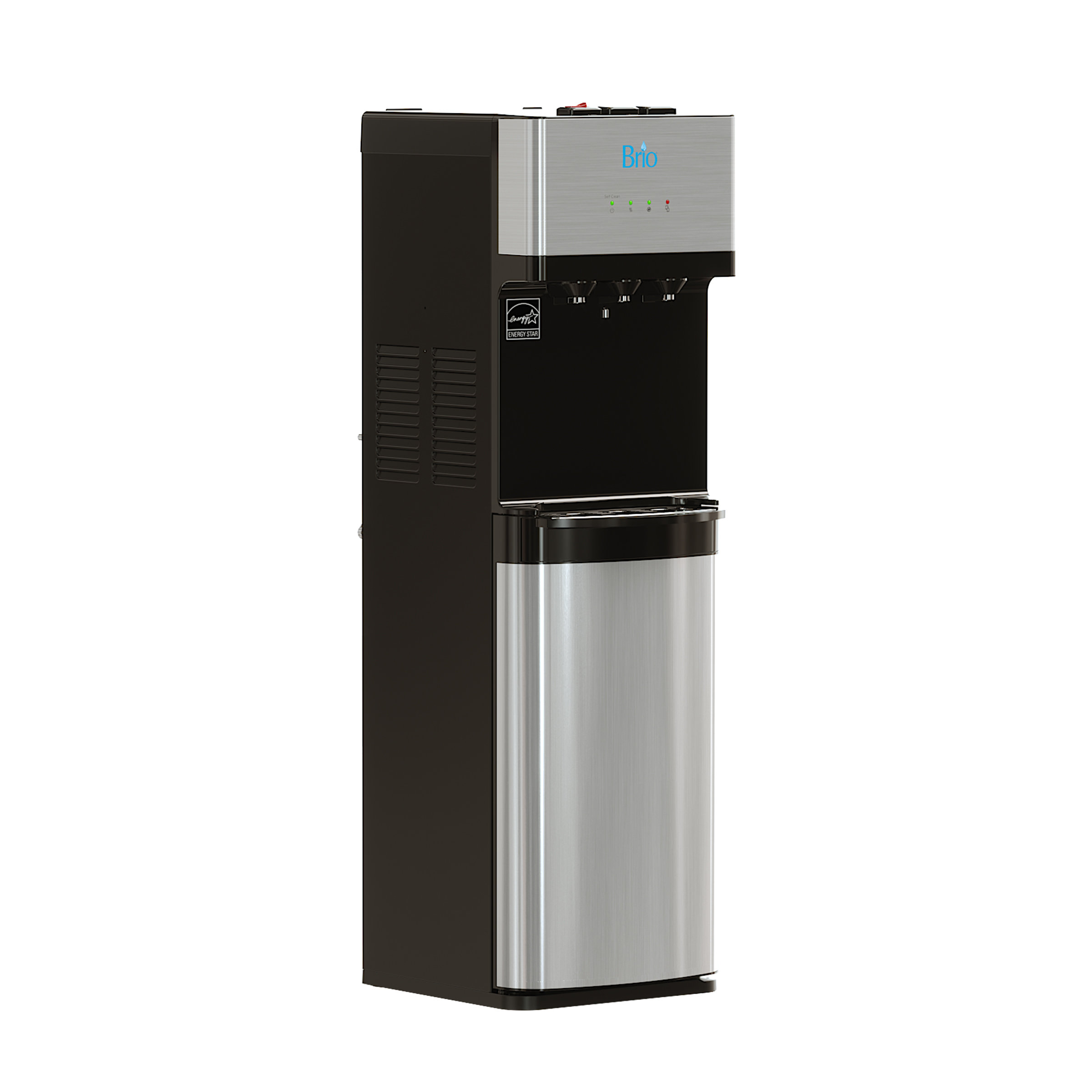 Brio Freestanding Bottleless Electric Filtered Water Cooler with Hot ...