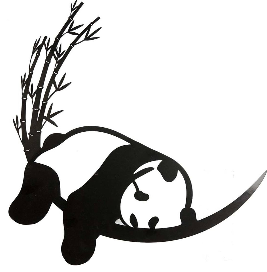 Wind & Weather Resting Panda and Bamboo Metal Wall Art & Reviews | Wayfair