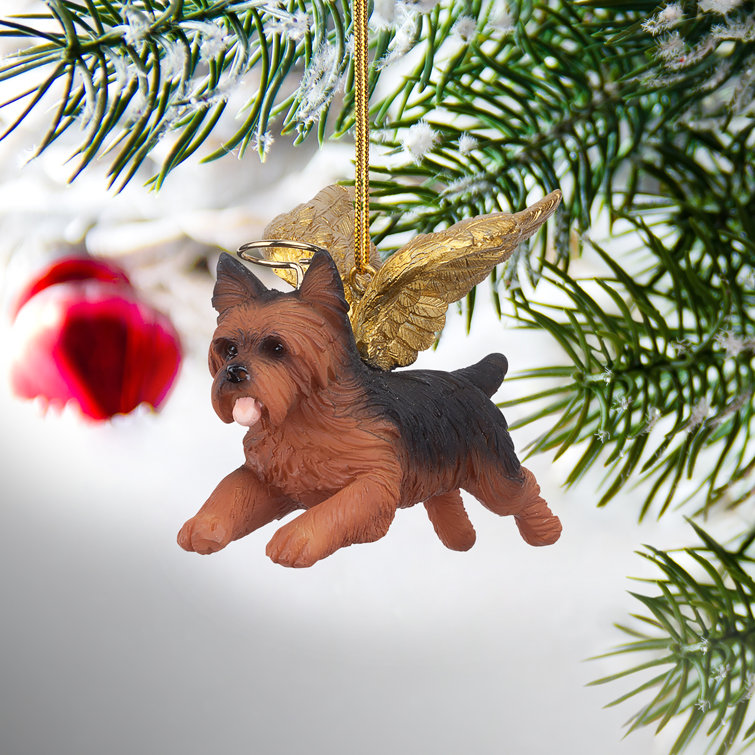 Design Toscano Yorkie Dog Angel Hanging Figurine & Reviews | Wayfair.ca