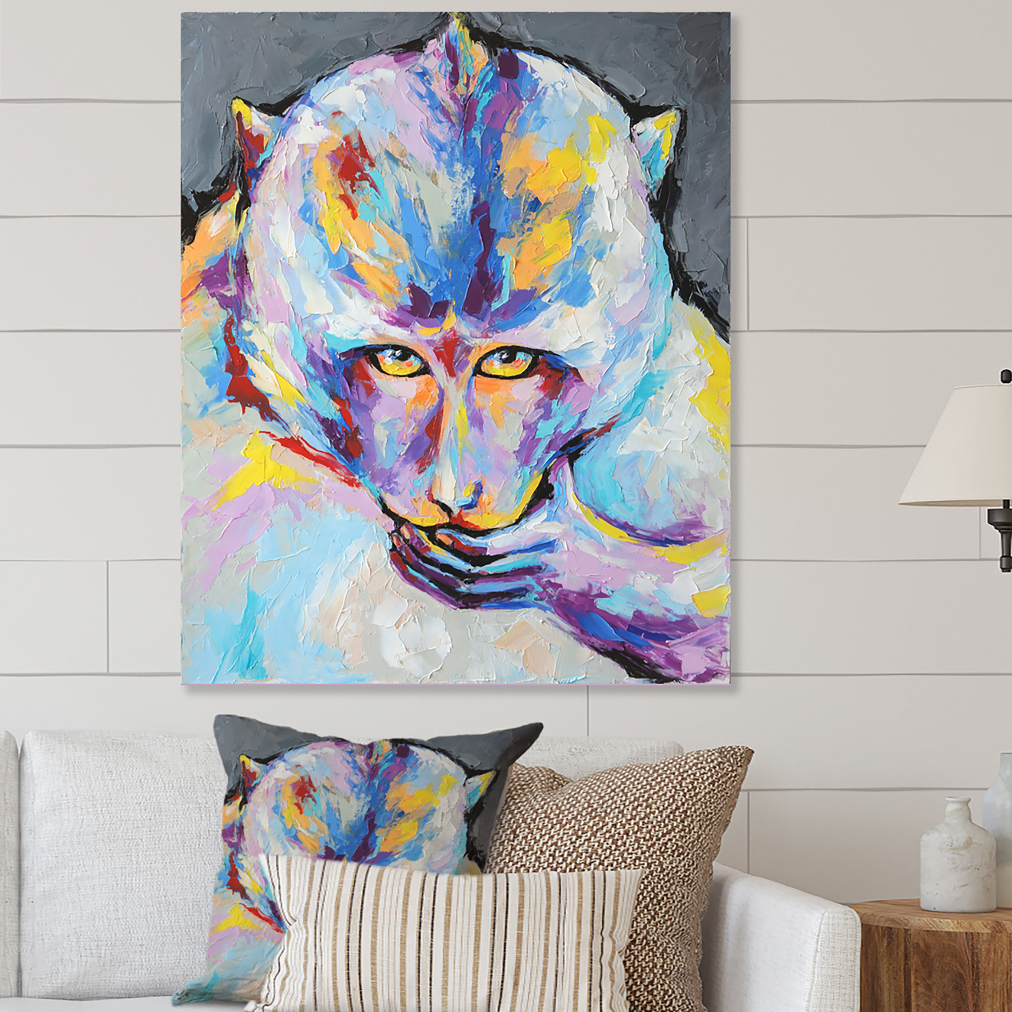 Winston Porter Colorful Pastel Monkey Portrait Colorful Pastel Monkey ...
