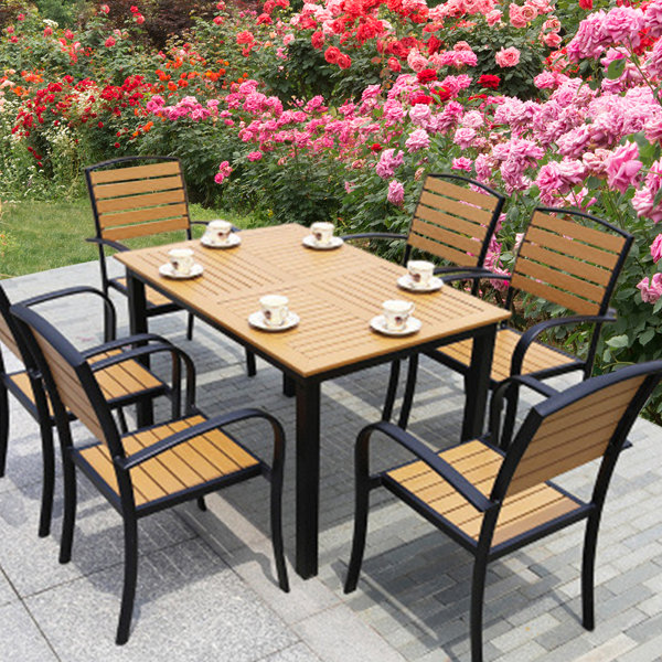 Wildon Home® Outdoor Hotel Table And Chair Combination Outdoor Coffee ...
