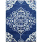 Bakero Kirman Hand-Tufted Dark Blue Area Rug | Wayfair.co.uk