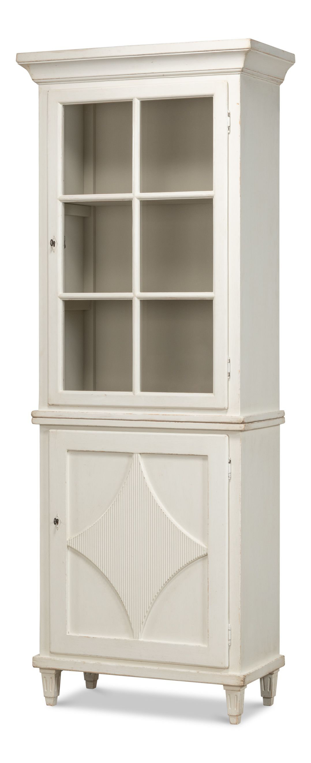 Sarreid Ltd Bonnie 92'' H x 38'' W Solid Wood Standard Bookcase | Wayfair