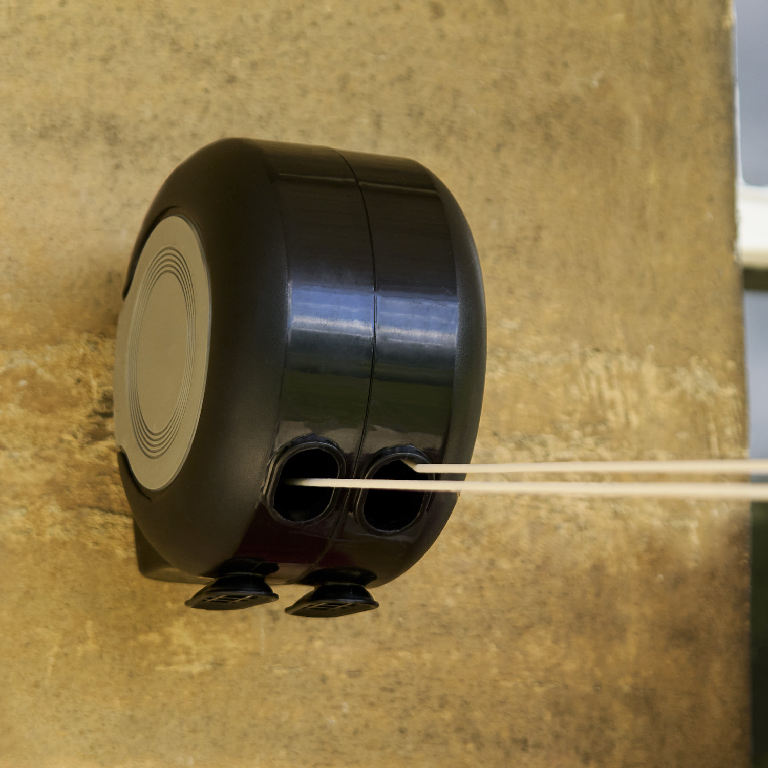 Symple Stuff Wall Mounted 30m Twin Cable Washing Line - Black | Wayfair ...