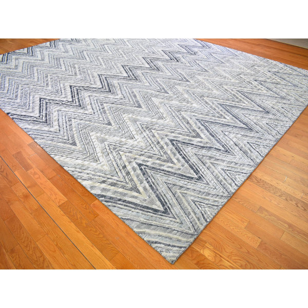 OrientalRugGalaxy One-of-a-Kind Hand-Knotted 11'10" X 15' Area Rug in ...