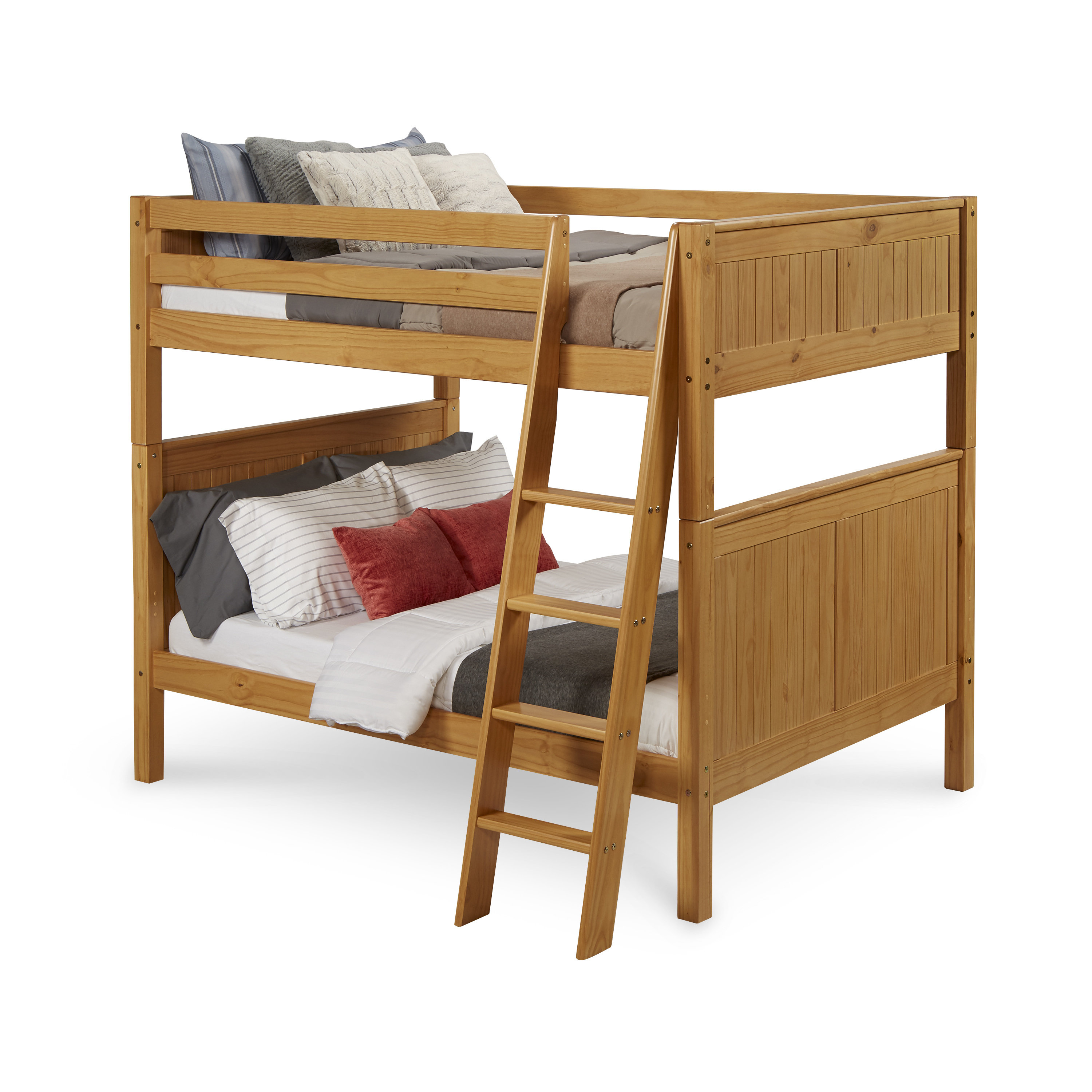 Mack & Milo™ Burkley Full Over Full Solid Wood Standard Bunk Bed by ...