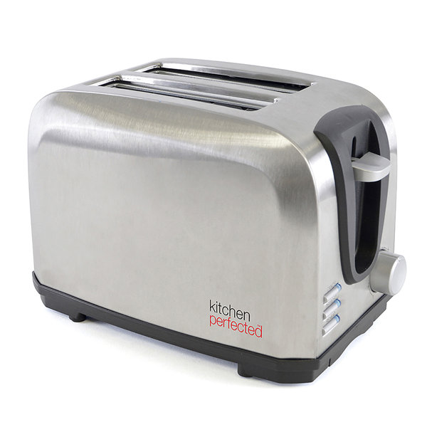 Kitchen Perfected Kitchenperfected 2 Slice Wide Slot Toaster - Brushed ...