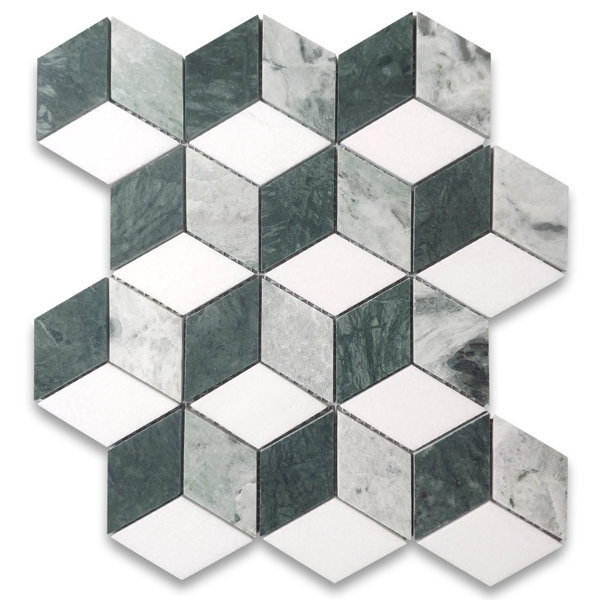 Marble Online 11" x 10" Marble Mosaic Wall & Floor Tile | Wayfair