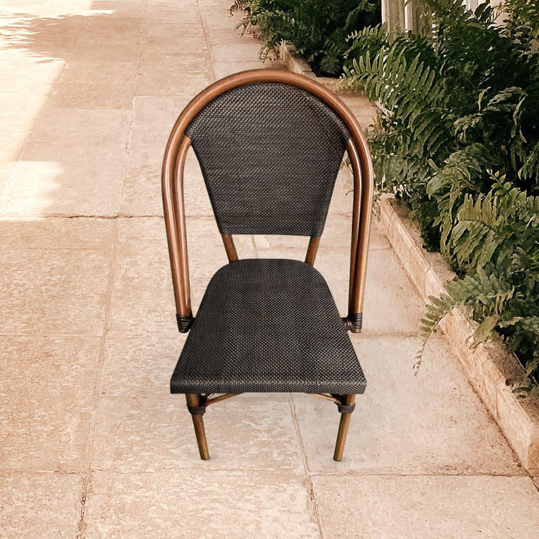 Amerivend Works Stacking Side Chair in Black & Reviews | Wayfair